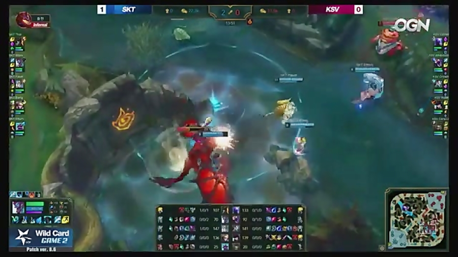 skt vs ksv game2 خلاصه