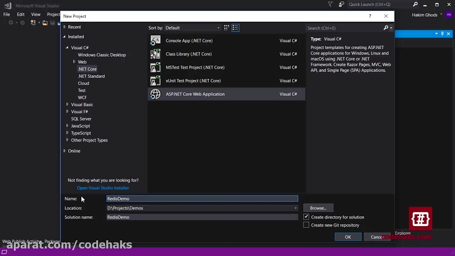 پروژه Hello world با Redis در ASP Core