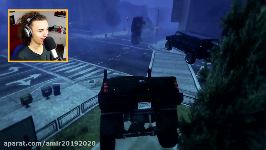 TSUNAMI DISASTER MOD (GTA 5 Mods Funny Moments)