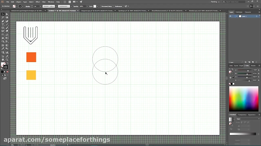 Advanced logo techniques with transform effect in Adobe illustrator ...
