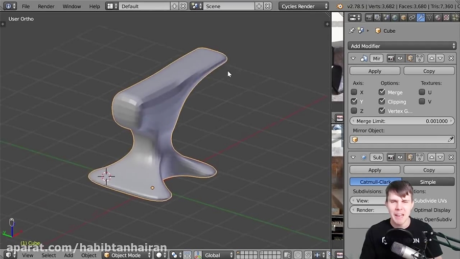 Blender Beginner Modelling Tutorial - Part 3: Sharpening Edges