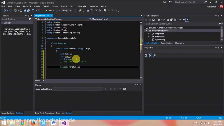 Simple Calculator in C# Console