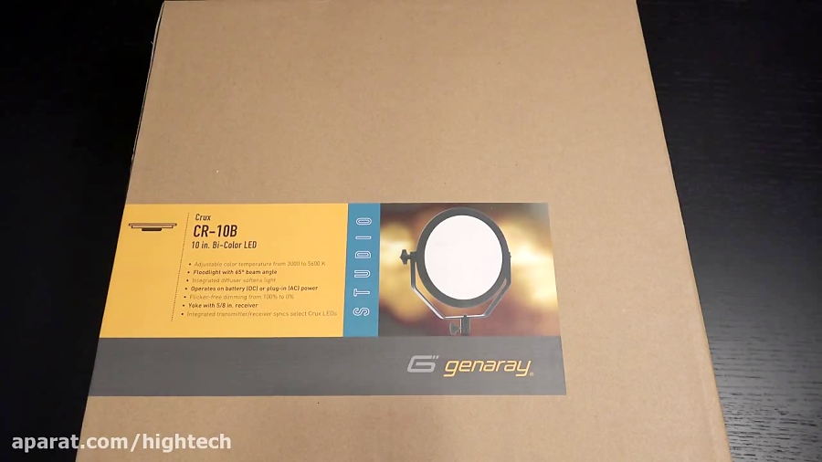 Genaray Crux 10" Round Bi-Color LED Light Unboxing