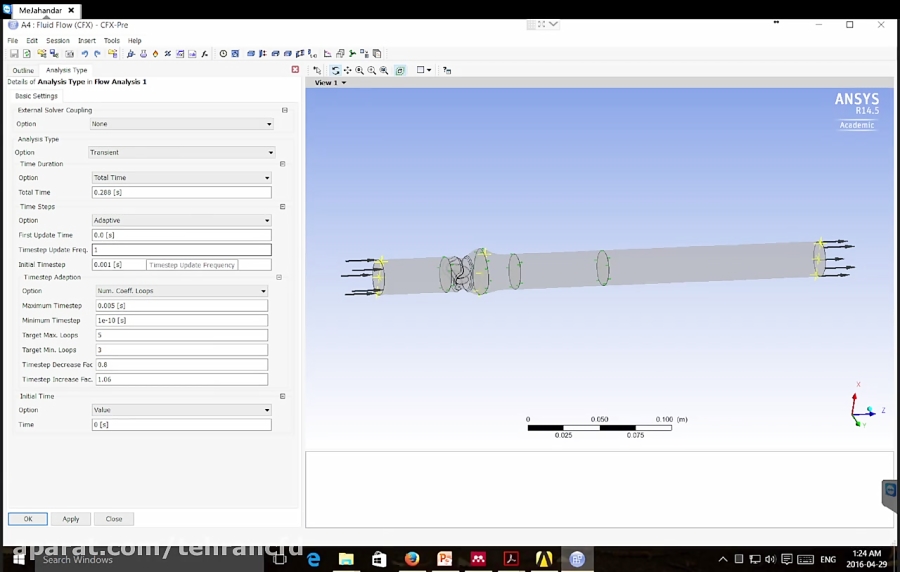 ANSYS CFX Setup for Pulsatile Flow Through MHV Part 2