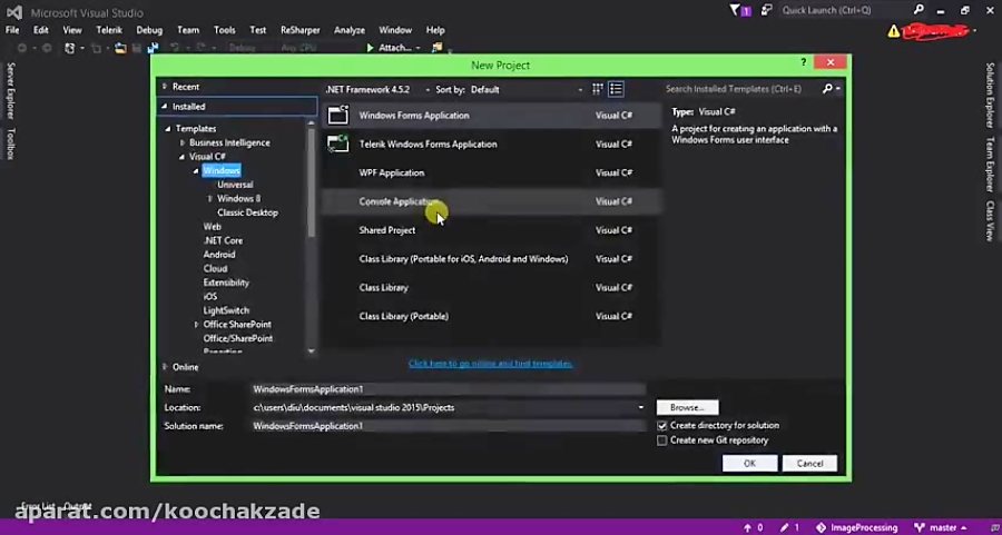 C# Image processing using Aforge part 1