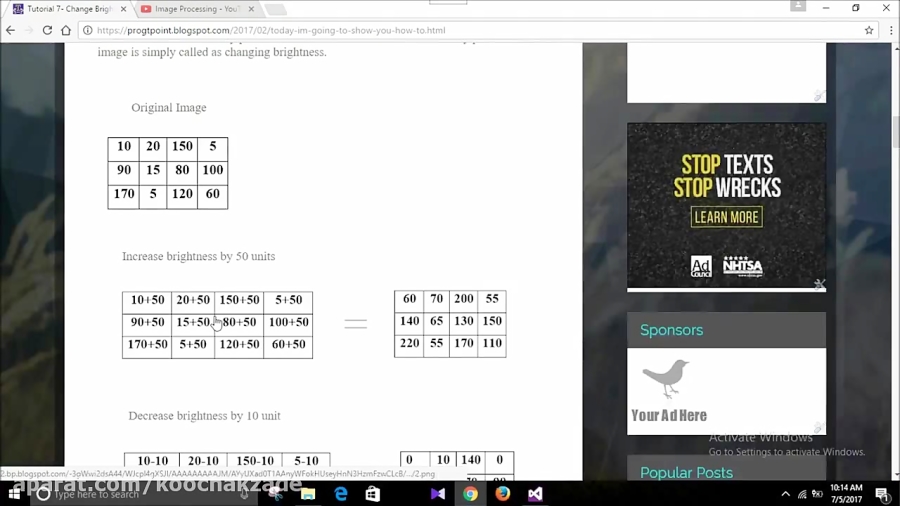 Image Processing සිංහල tutorial 4 -Change Brightness Contrast of an ...