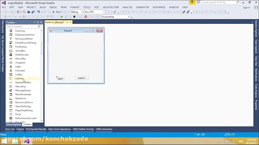 C# Tutorial : Create Login Form with My SQL | FoxLearn