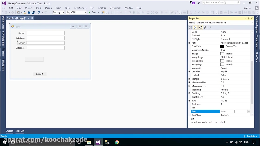 C# Tutorial - Backup Database SQL Server | FoxLearn