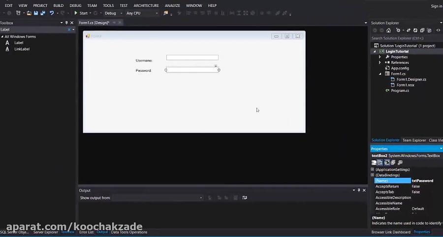 C# Tutorial - Create Login Form using SQL Server