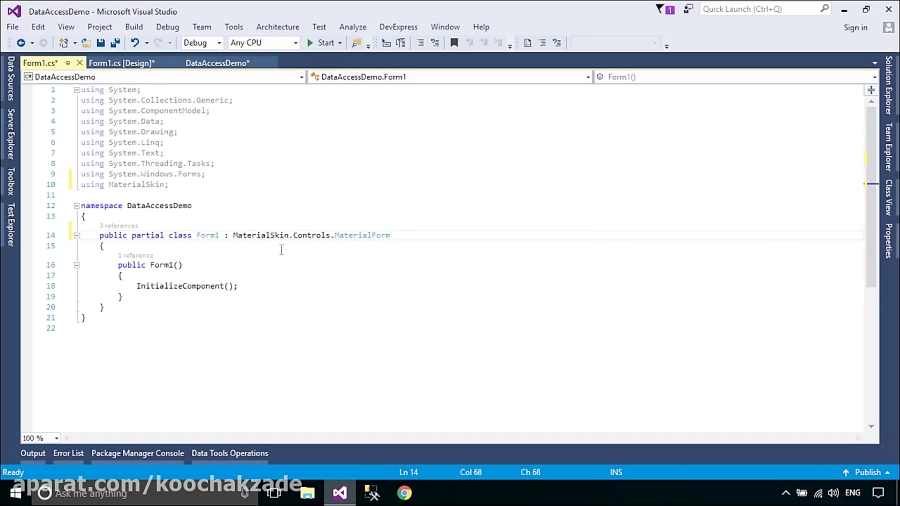 C# Tutorial - Data Access SQL Database | FoxLearn