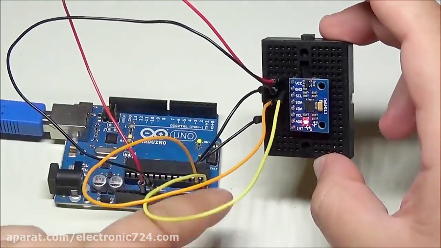 Ep. 57 Arduino Accelerometer Gyroscope Tutorial MPU-6050 6DOF Module