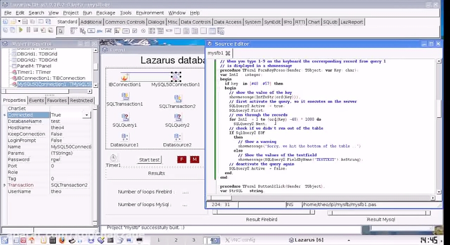 Lazarus SQL database tutorial 2
