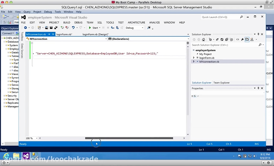 vb.net create Login form using sql server