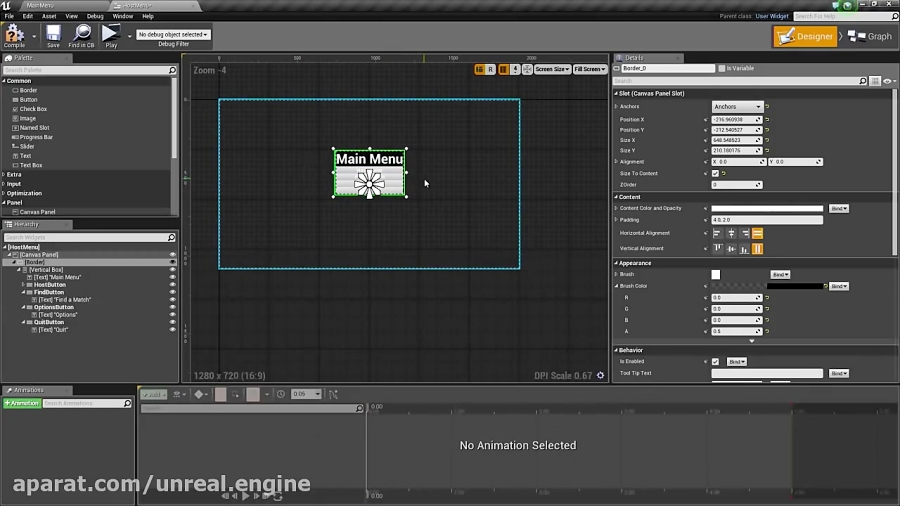 Blueprint Multiplayer: Host Menu Design | 06 | v4.11 Tutorial Series | Unreal Engine