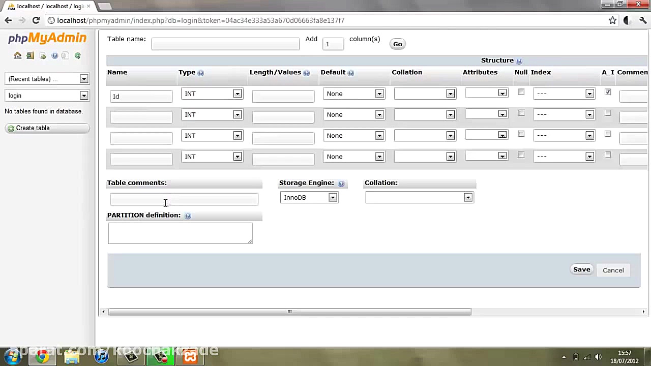 PHP MySQL Login Tutorial 1