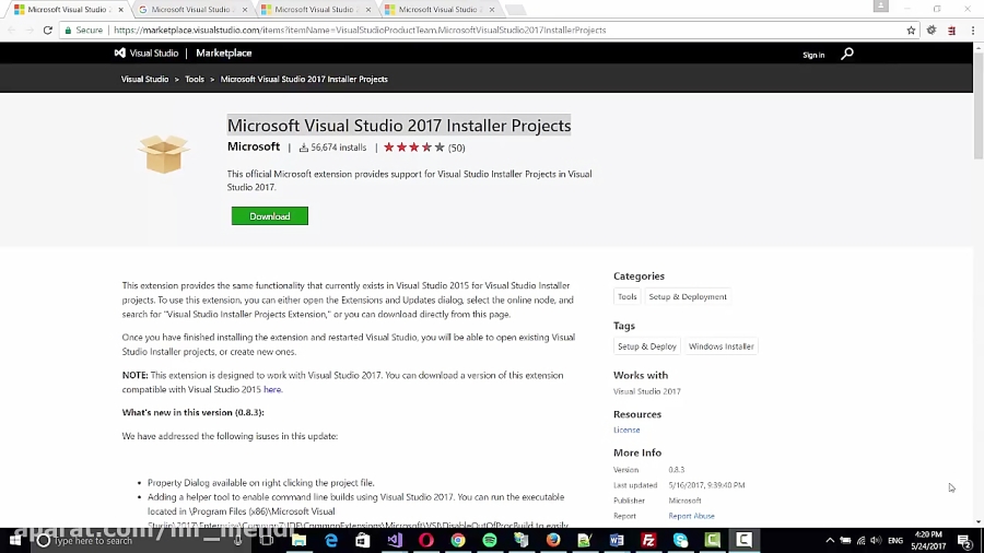 How to create Setup exe file in Visual Studio 2017 2015 or 2013