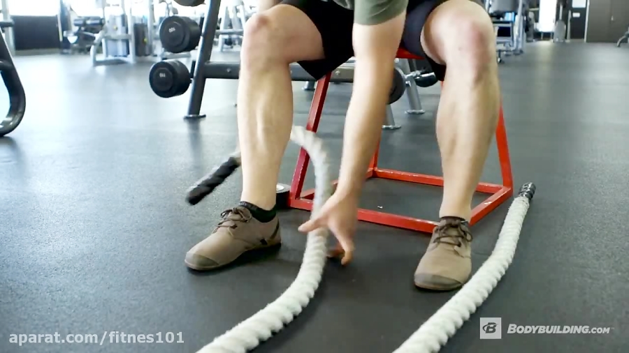 Battle Rope Leg Waves