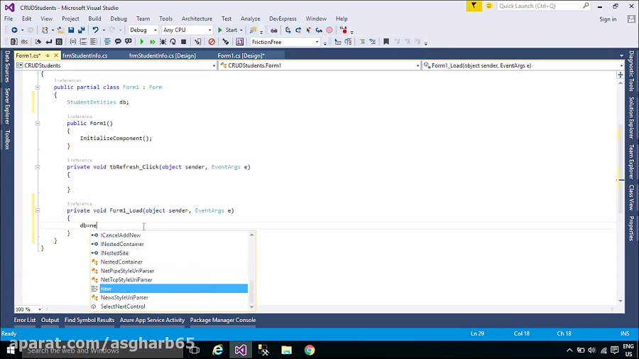 C# Tutorial - Insert update delete