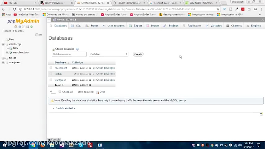 PHP MySQL Tutorial: Create a Database and Table in phpMyAdmin