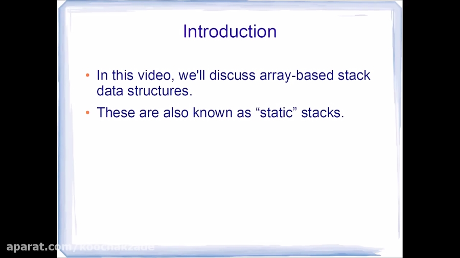 Data Structures Tutorial: The array based stack data structure theory