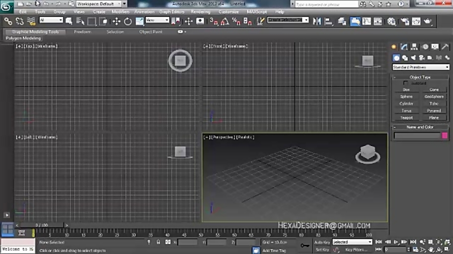 3Ds Max Tutorials - part1: Introduction to User Interface
