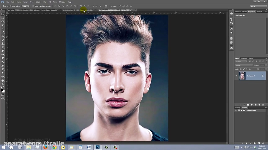 Photoshop Tutorial: FACE PAINT! How to Paint Graphics onto a Face.