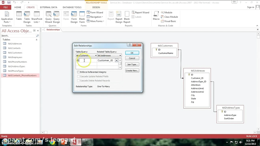7. Many To Many Relationships (Programming in Access 2013)