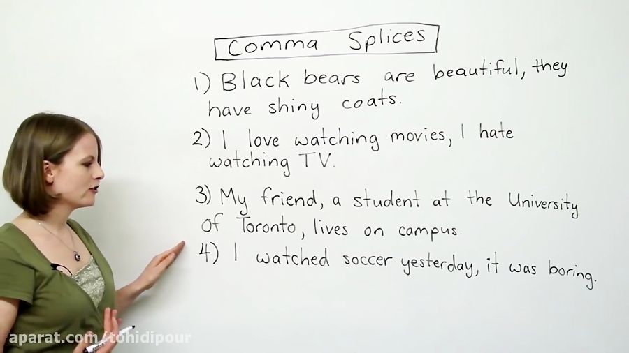 Writing in English - Comma Splices 4 easy ways to fix them