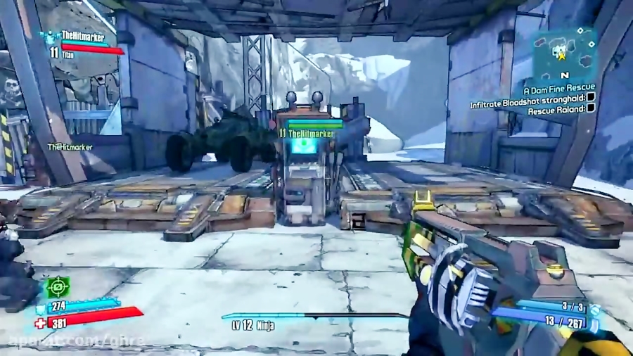 Borderlands 2 Walkthrough - Part 19 [Chapter 7] A Dam Fine Rescue Let's ...