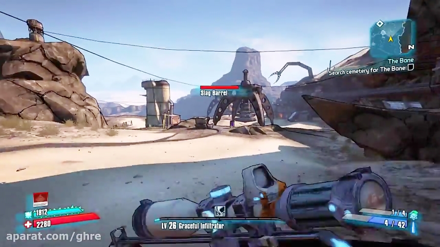 Borderlands 2 Walkthrough - Part 61 The Bane - Worst Weapon Ever Let's ...