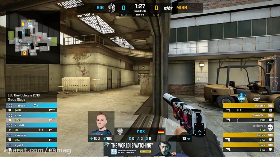CS:GO - BIG vs. MIBR [Cache] Map 1 - LB Round 3 - ESL One Cologne 2018