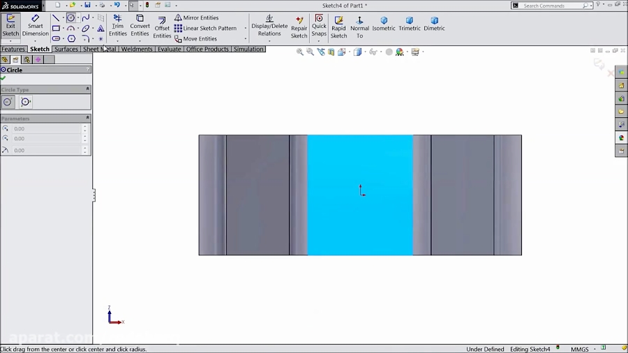 Solidworks tutorial | Sketch Power box chassis (Sheet metal)