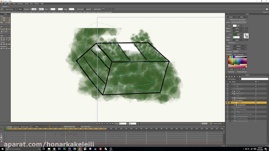 Texture Effects in Moho using the Multi-Brush