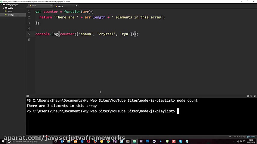 Node JS Tutorial for Beginners #6 - Modules and require