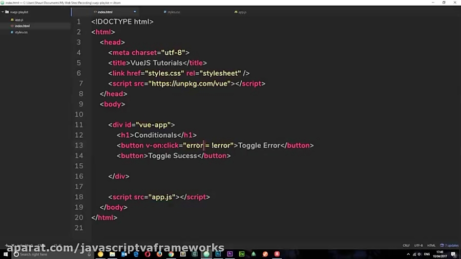 Vue JS 2 Tutorial #11 - Conditionals