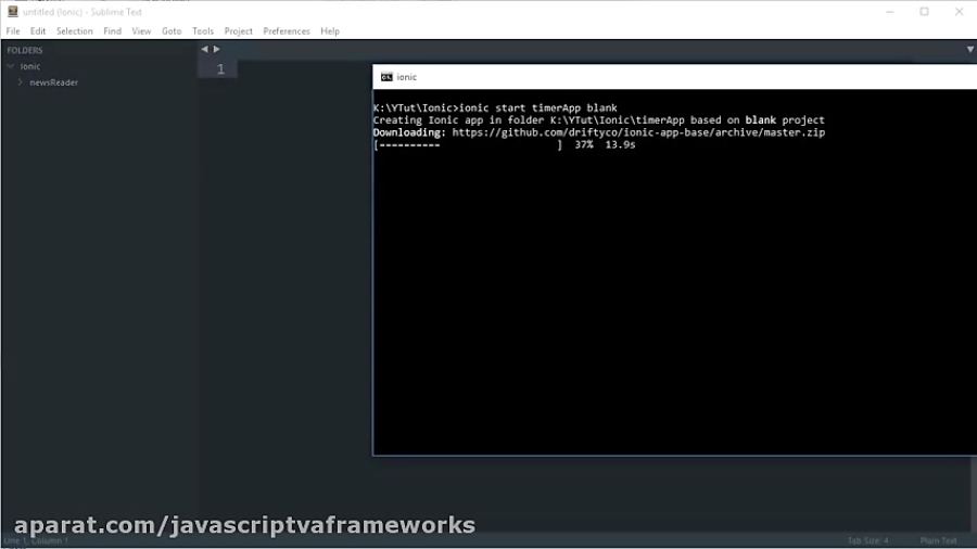 Ionic Framework Tutorial 15- Timer Application - Part 1