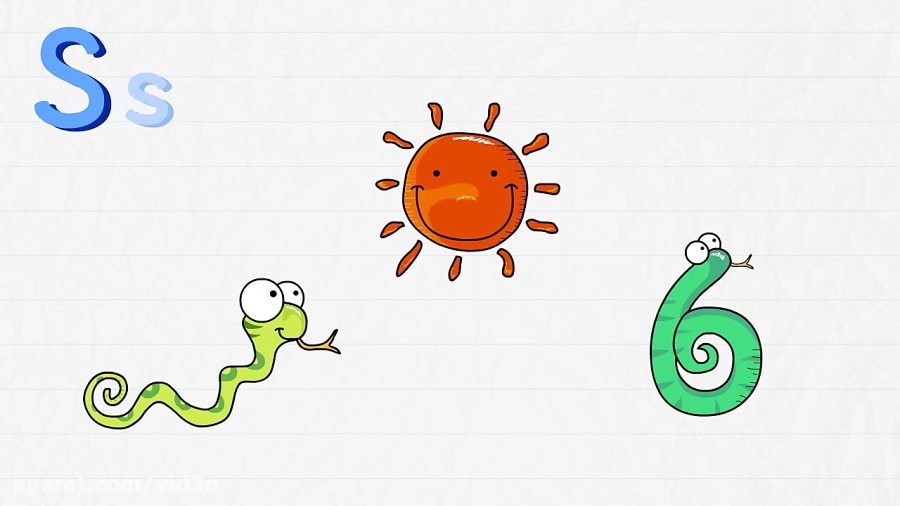 S is for Six, Snake, Sun - Letter S - Alphabet Song | Learning English ...
