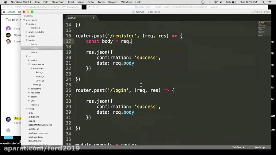 React Redux Tutorial - User Registration Login - Part 2