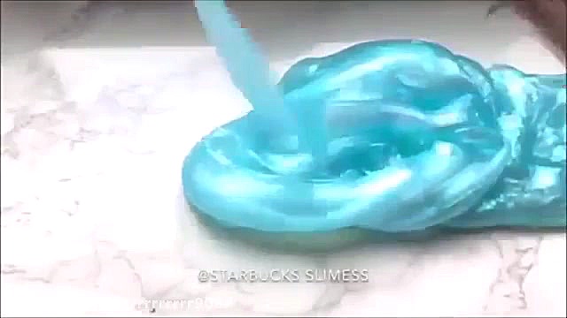 Starbucks slime - Most Satisfying slime ASMR video complications