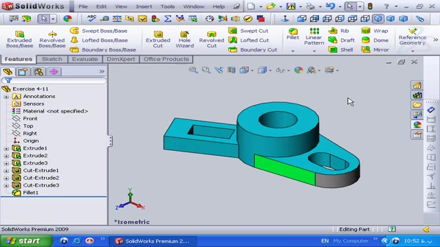 94-نحوه به کار گیری دستورfillet full round درsolidworks