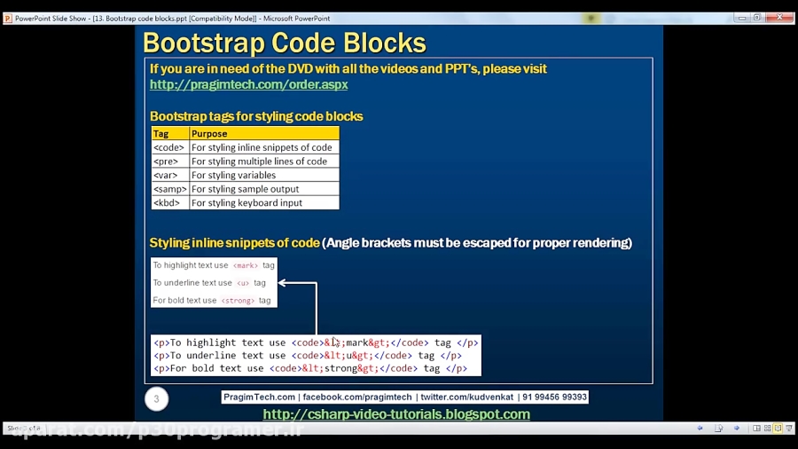 13 Bootstrap code blocks