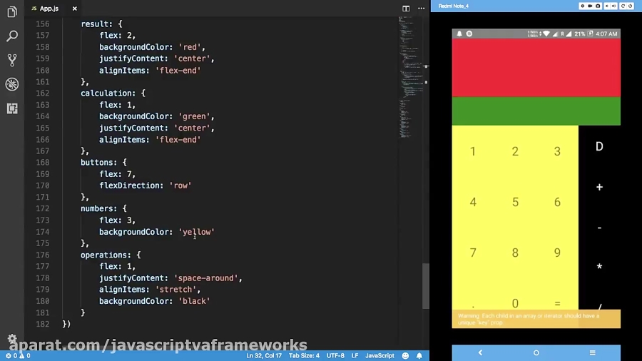 React Native Tutorial 18- Finishing the Calculator!!
