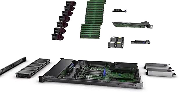 HPE ProLiant DL360 Gen10 Exploded View