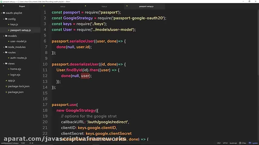OAuth (Passport.js) Tutorial #16 - Cookie Session