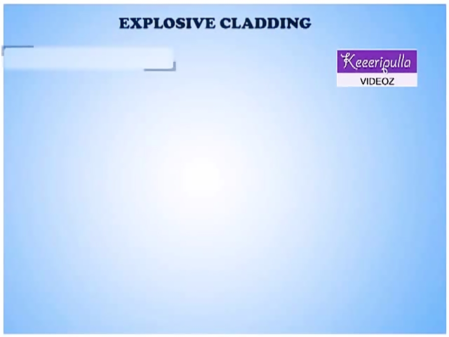 EXPLOSIVE CLADDING 2 LAYERS