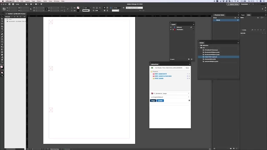 inDeap Academy - inDesign Script - move your images to a separate layer