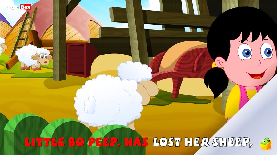 Karaoke: Little Bo Beep - Songs With Lyrics - Cartoon/Animated Rhymes ...