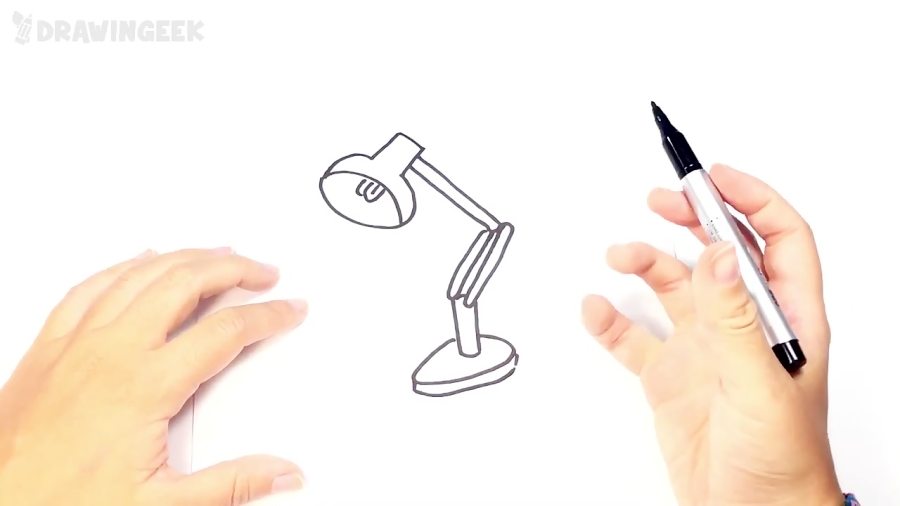 How to draw a Lamp Step by Step | Lamp Drawing Lesson