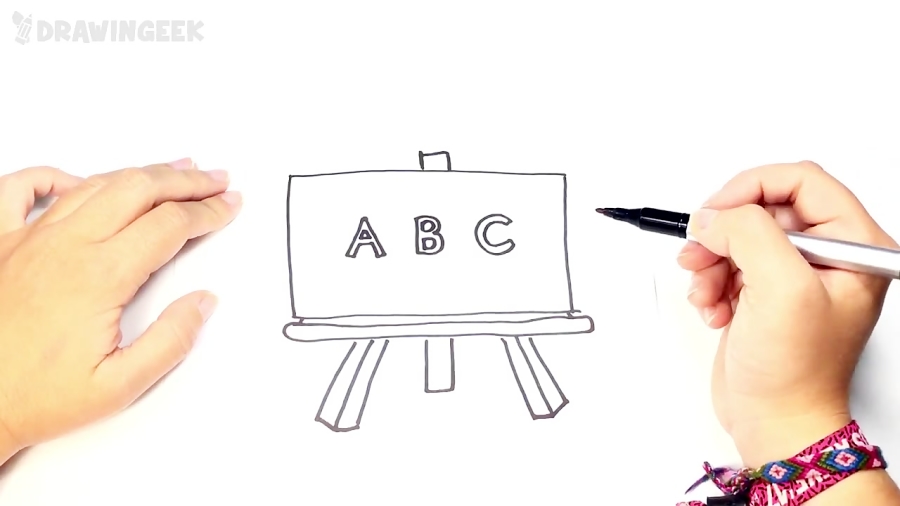 How to draw a Blackboard Step by Step | Blackboard Drawing Lesson