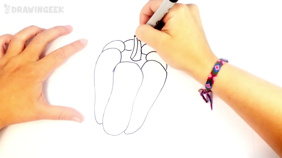 How to draw a Pepper | Pepper Easy Draw Tutorial